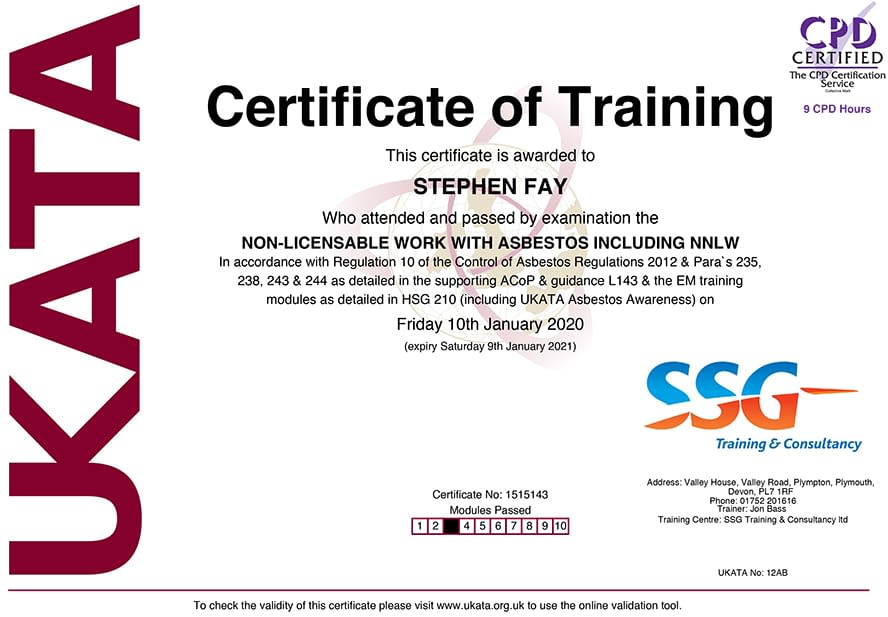 Certificates and Accreditations